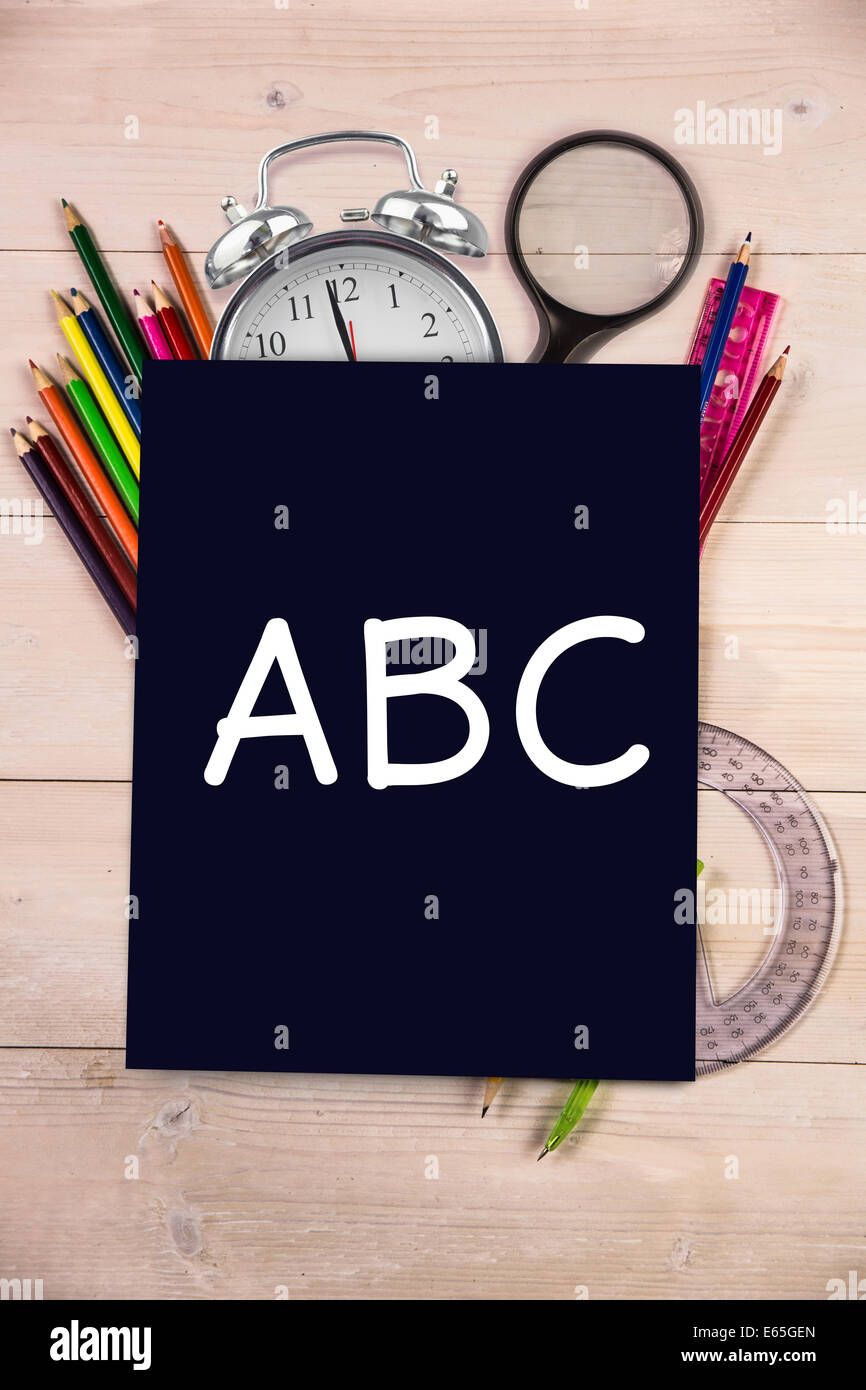 Abc letters hi-res stock photography and images - Alamy