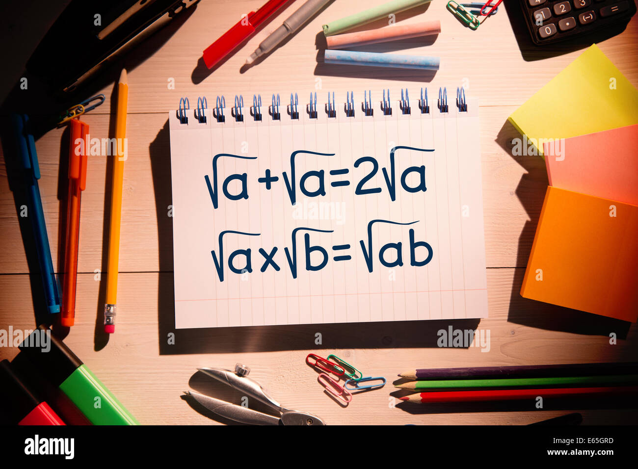 Square root calculator hi-res stock photography and images - Alamy