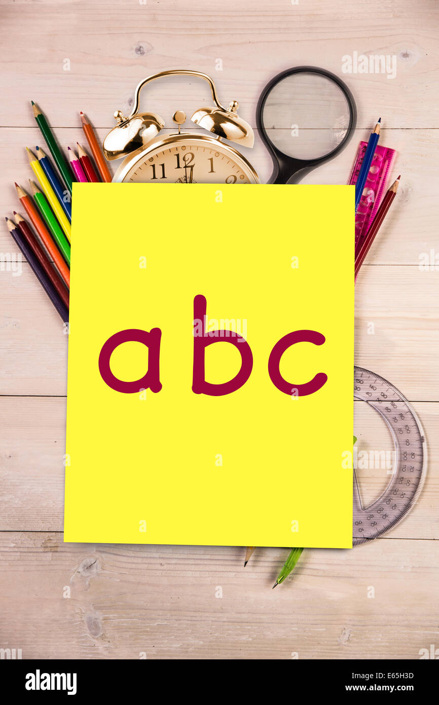 Abc image hi-res stock photography and images - Alamy