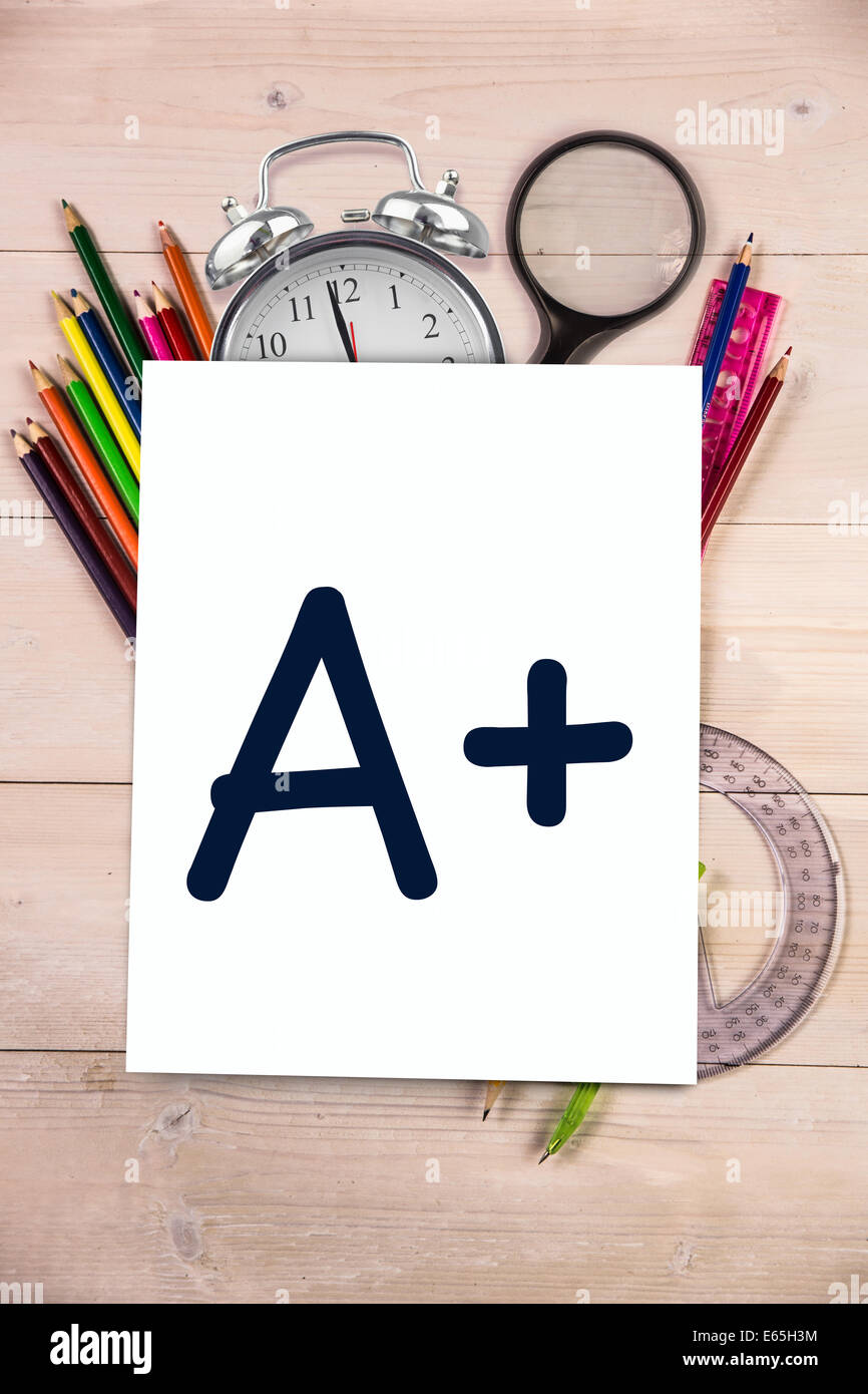 Composite image of a plus grade Stock Photo - Alamy