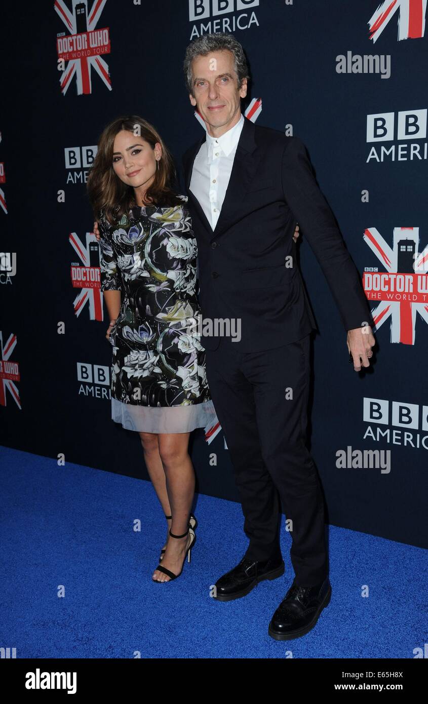 New York, NY, USA. 14th Aug, 2014. Jenna Coleman, Peter Capaldi at ...