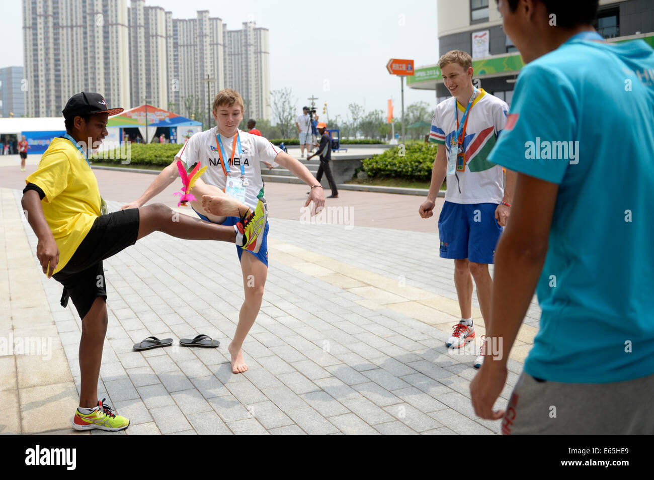 Nanjing, China's Jiangsu Province. 15th Aug, 2014. Eileen Daviaga(1st ...