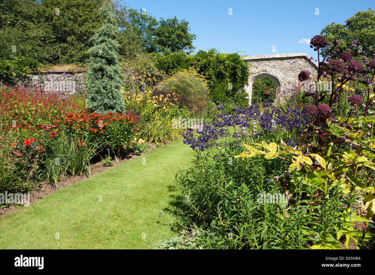 The Walled Garden at The Garden House Buckland Monachorum Yelverton ...