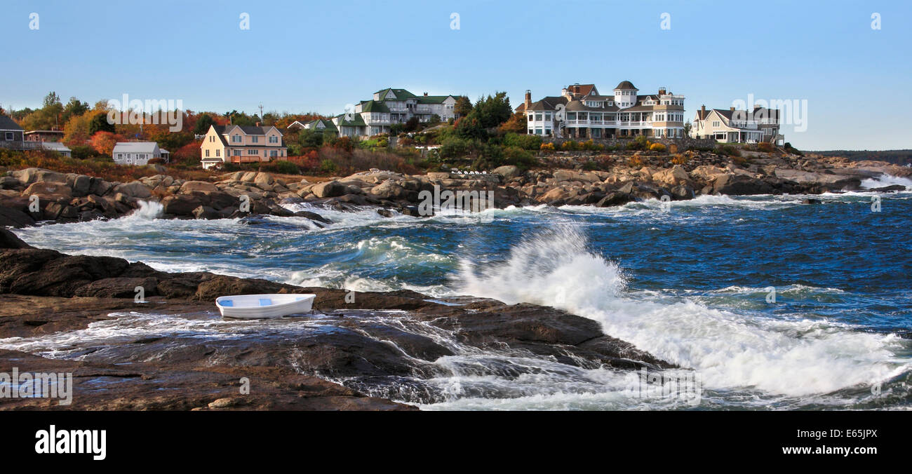 A Windy And Cool Autumn Afternoon At Cape Neddick, Maine, The ...