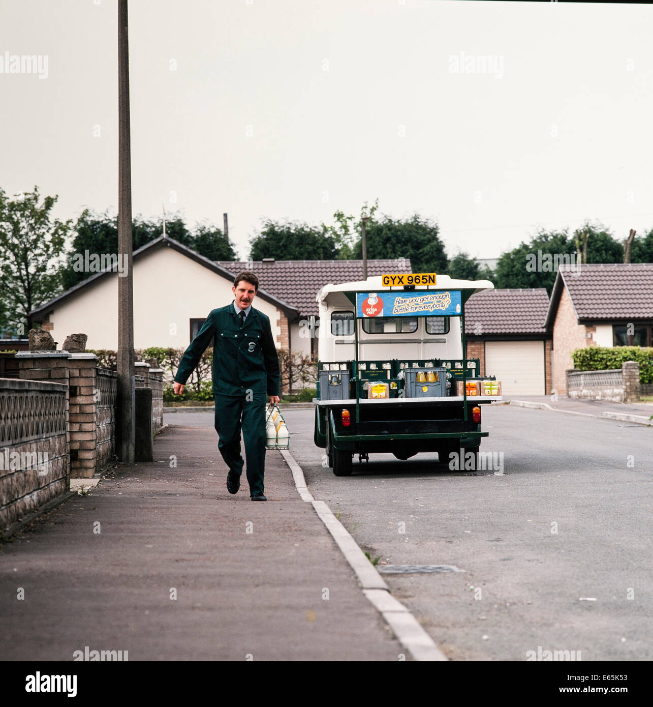 Milkman Milk Float On Round High Resolution Stock Photography and ...