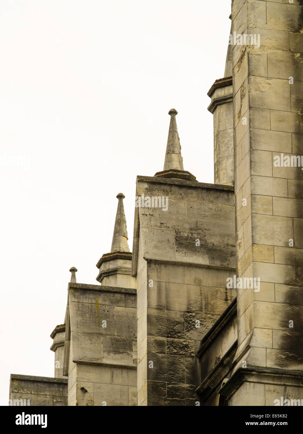 Detailed photograph of St. Paul's Cathedral, from the Octagon, Dunedin ...
