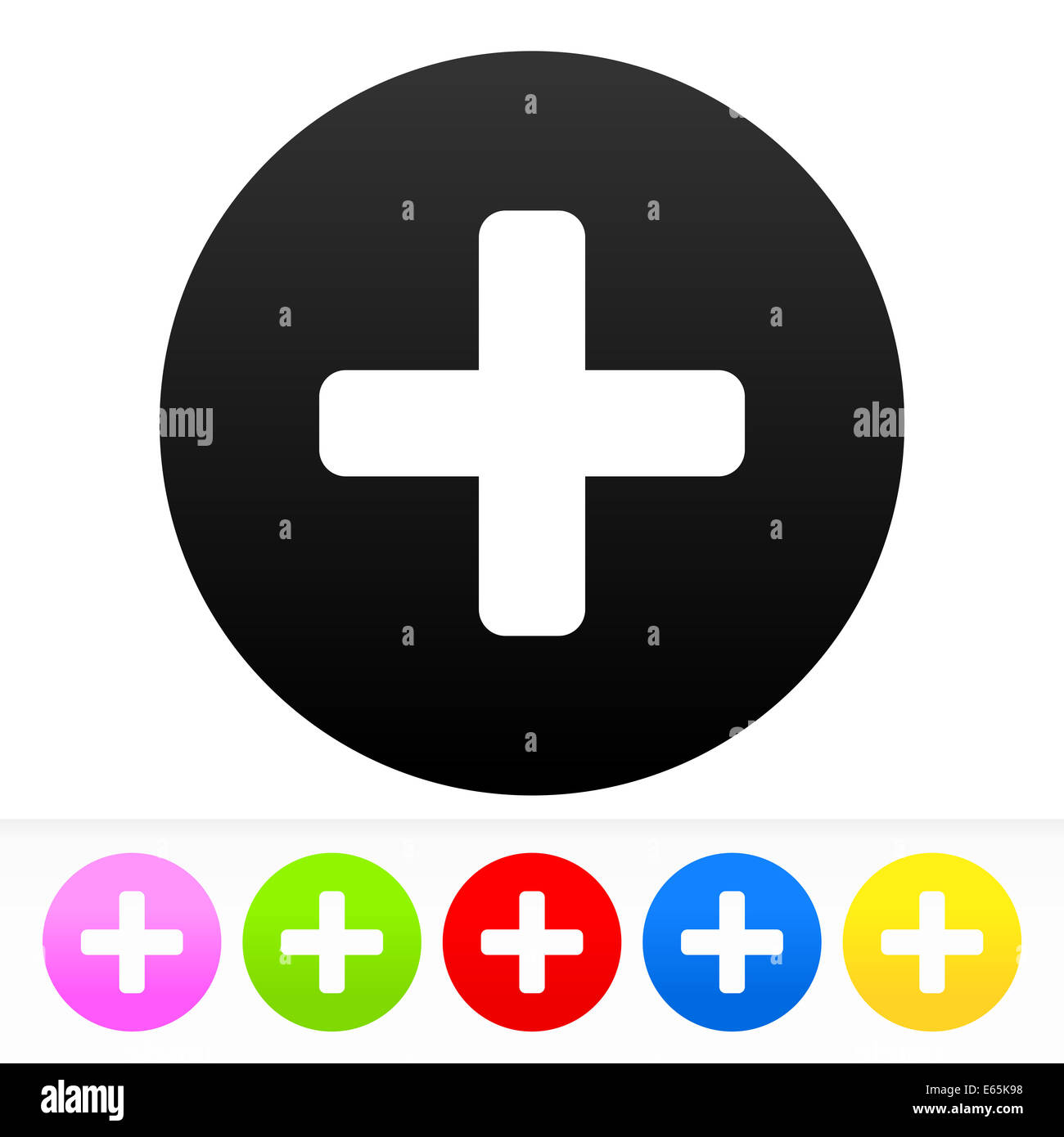 Plus Symbol Set Stock Photo - Alamy