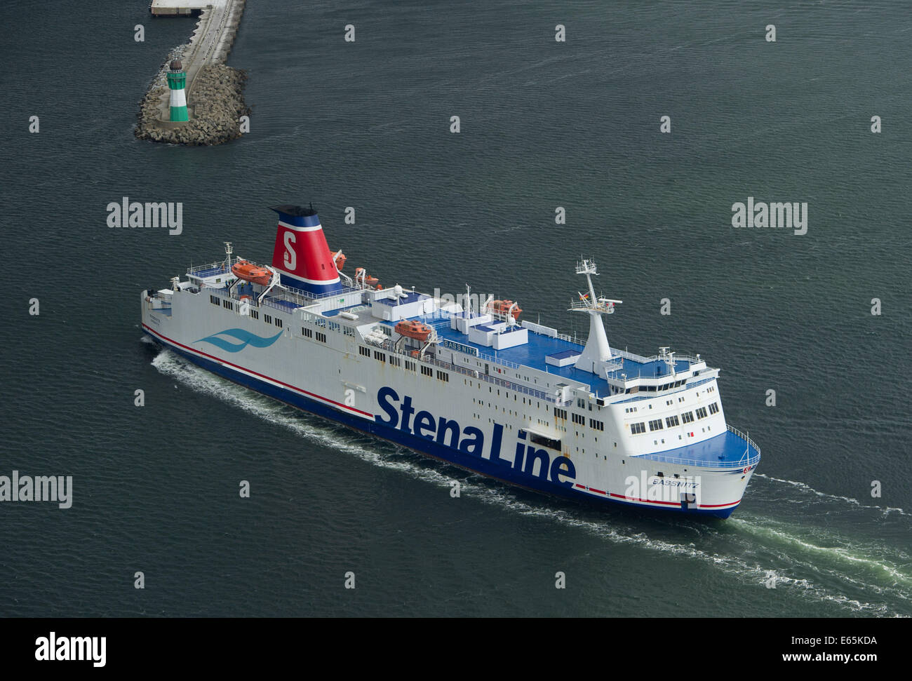 Ruegen, Germany. 15th Aug, 2014. The Sassnitz Ferry from Stena Line ...