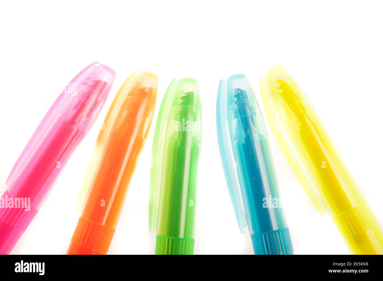 colourful markers isolated Stock Photo - Alamy