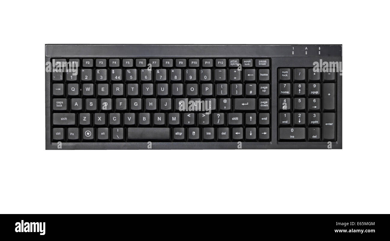 Black Computer keyboard Stock Photo - Alamy