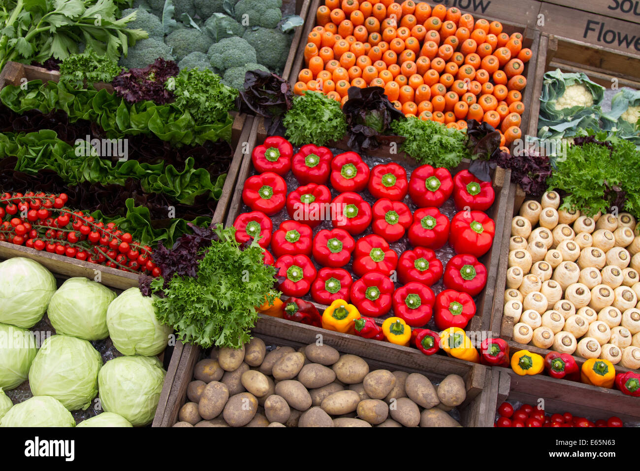 Display fruit vegetables horticultural show hi-res stock photography ...