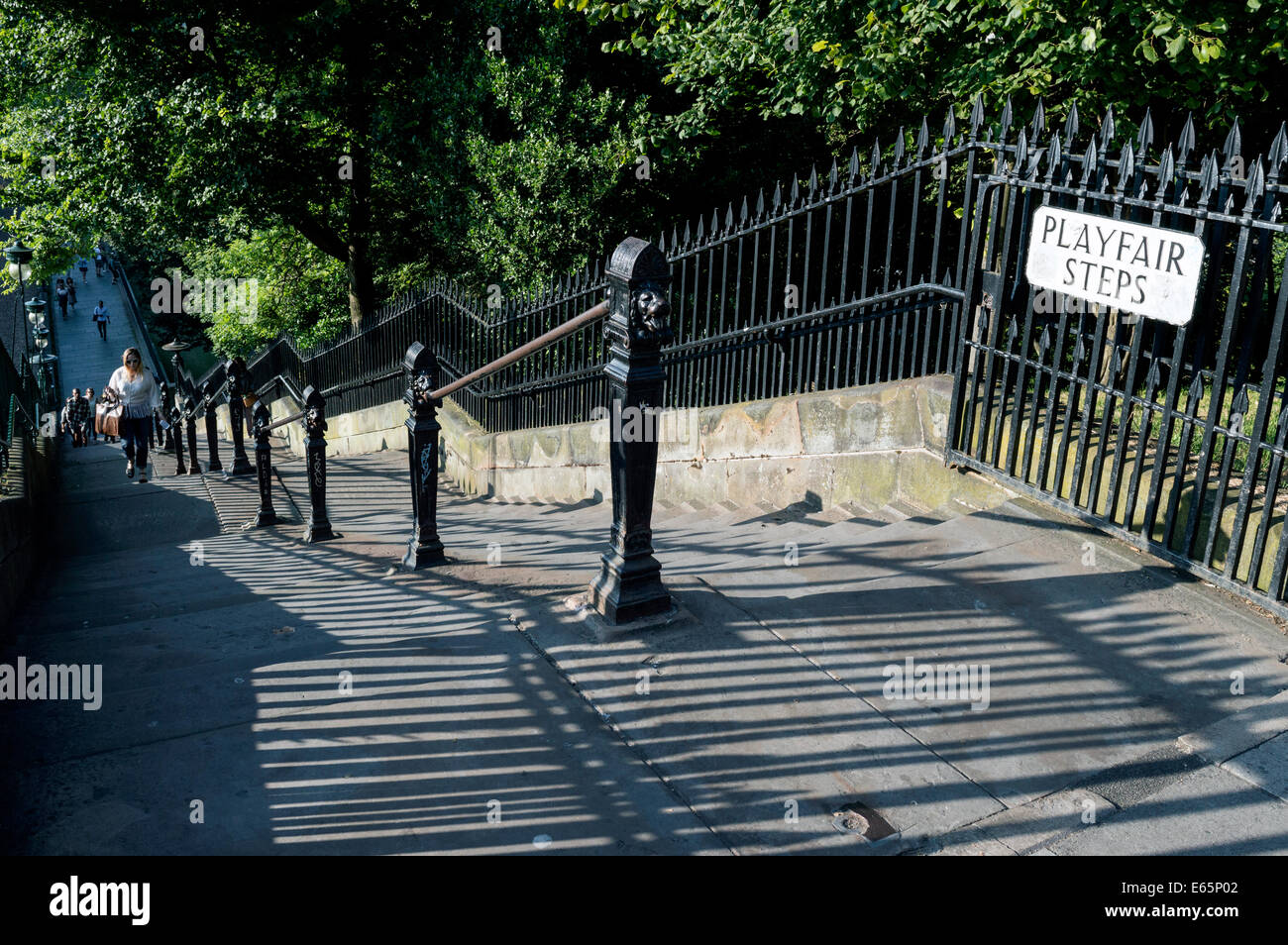 Playfair steps on the Mound, Edinburgh Stock Photo - Alamy