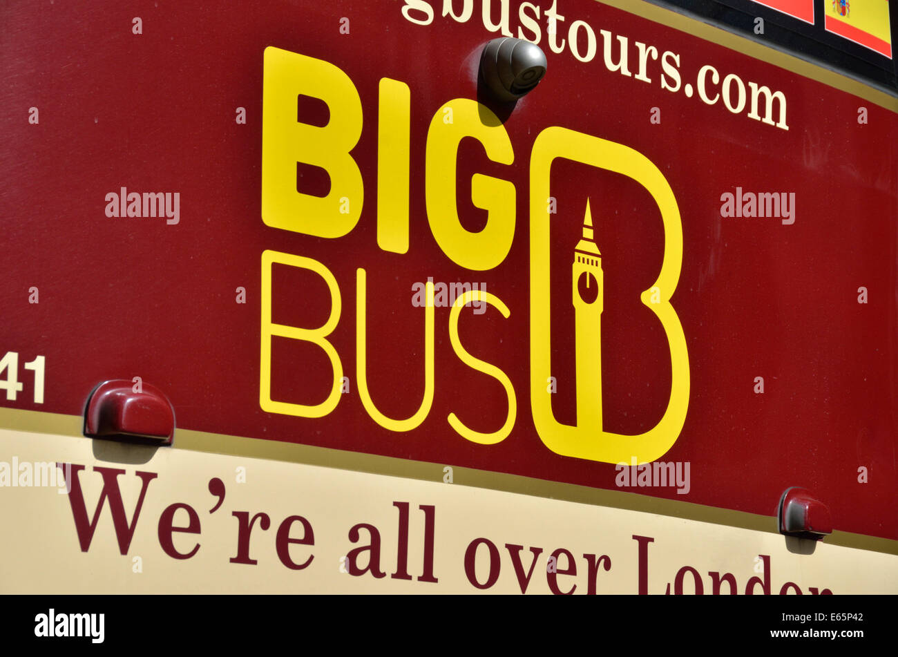 Big Bus Tours London sign logo Stock Photo - Alamy