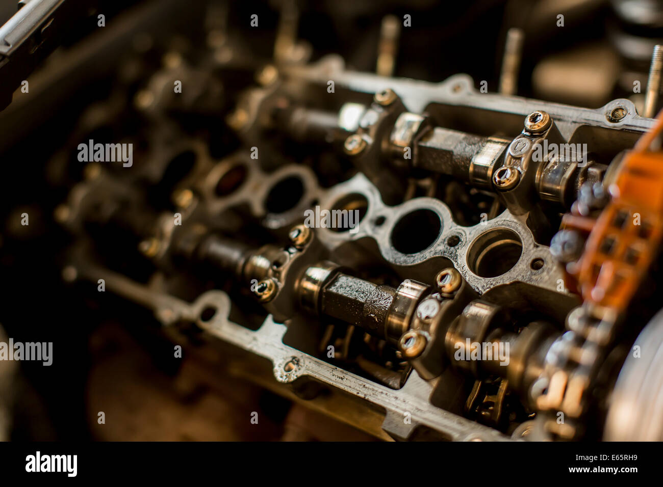 Car engine in the service Stock Photo - Alamy