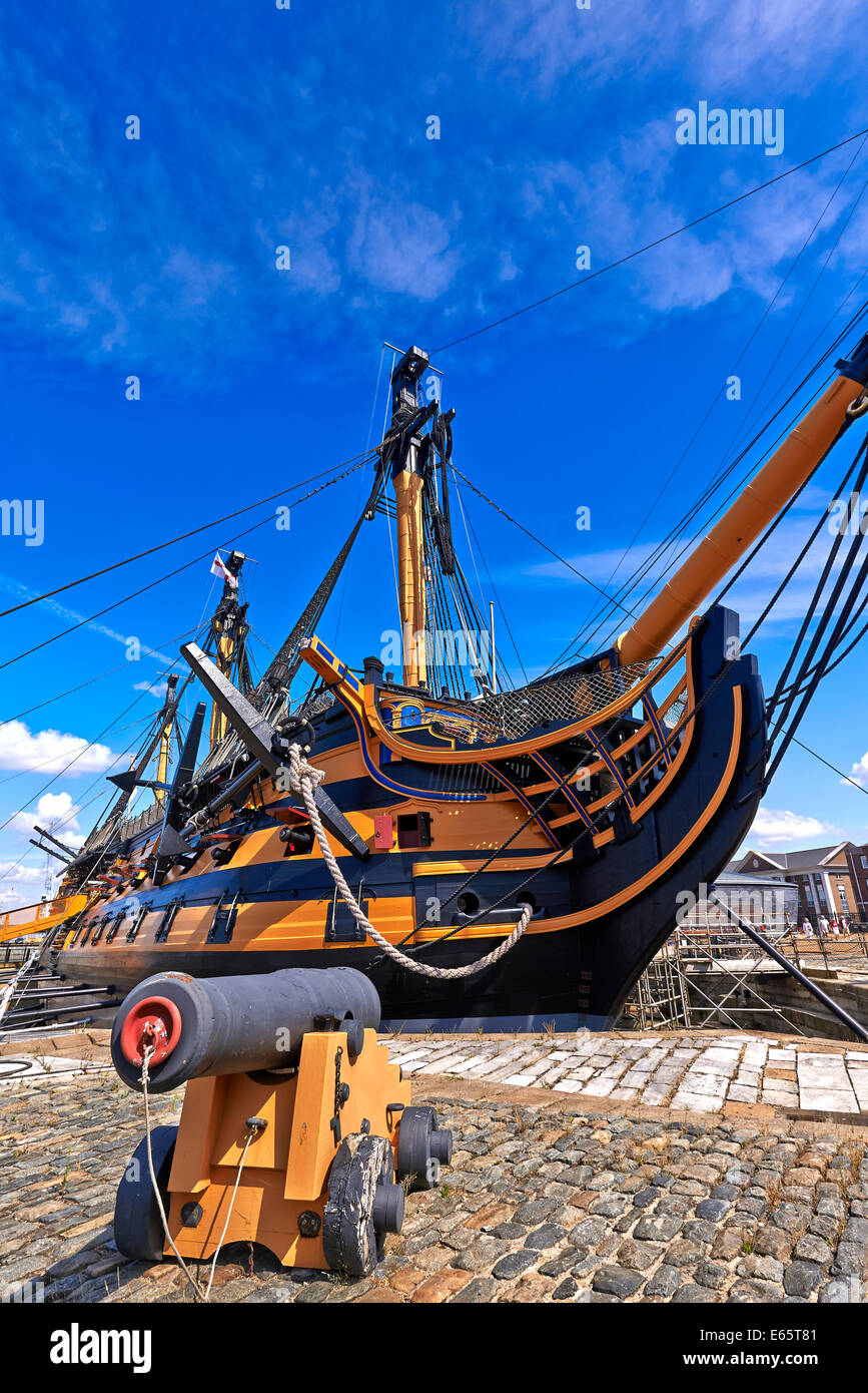 HMS Victory is a 104-gun first-rate ship of the line of the Royal Navy ...