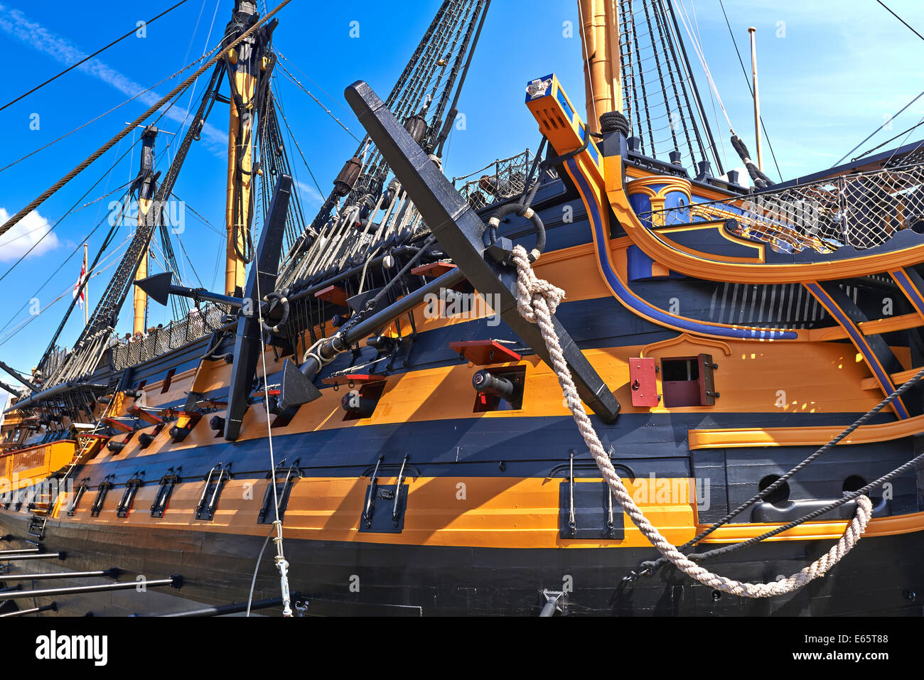HMS Victory is a 104-gun first-rate ship of the line of the Royal Navy ...