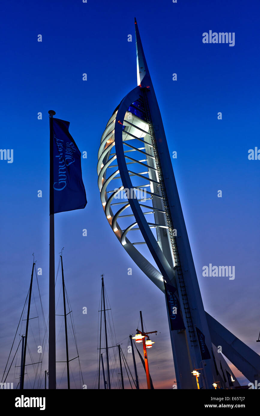 Spinnaker Tower is a 170-metre (560 ft) landmark tower in Portsmouth ...