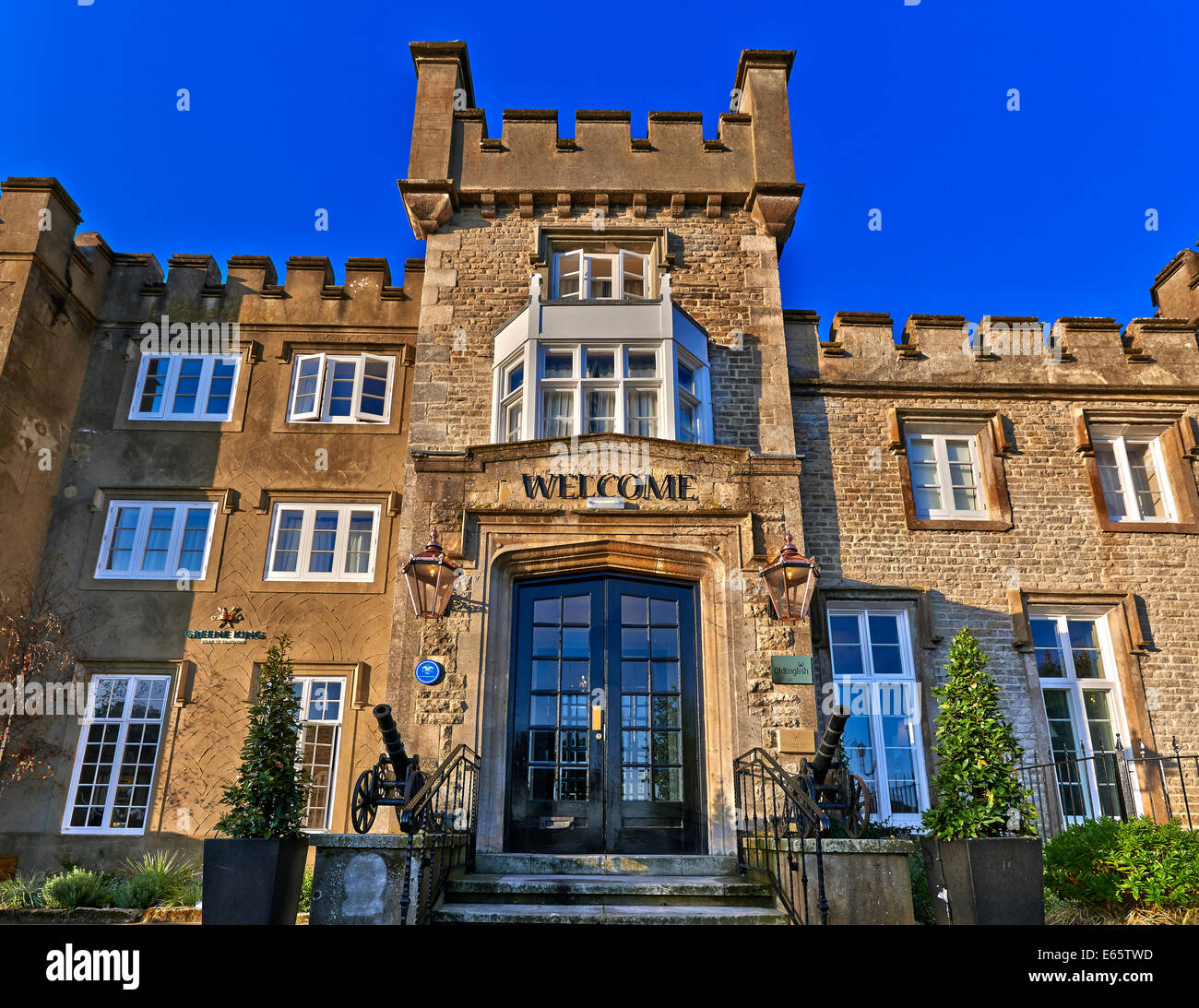 The Ryde Castle Hotel, in Ryde, Isle of Wight Stock Photo - Alamy
