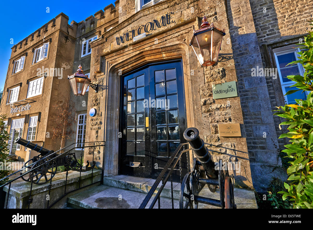 The Ryde Castle Hotel, in Ryde, Isle of Wight Stock Photo - Alamy