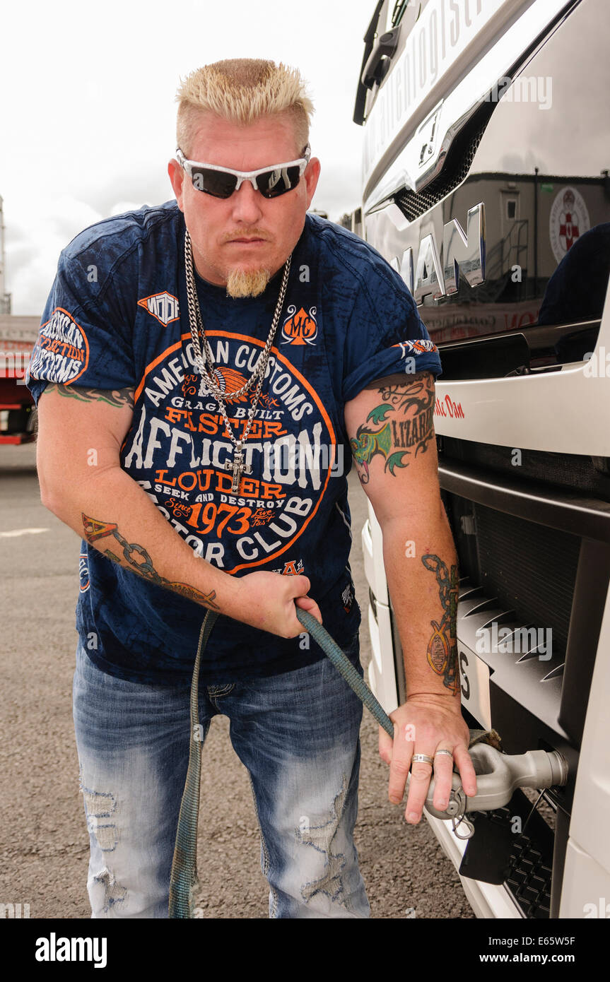 Lisburn, Northern Ireland. 15 August 2014 - Ron "Ronnie" Shirley from ...