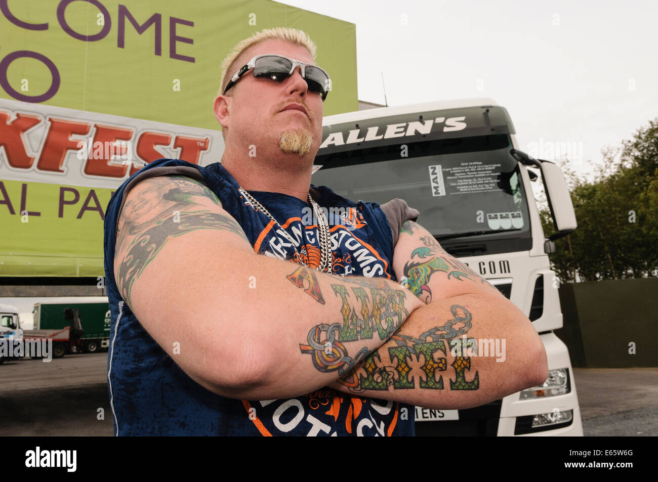 Lisburn, Northern Ireland. 15 August 2014 - Ron "Ronnie" Shirley from ...