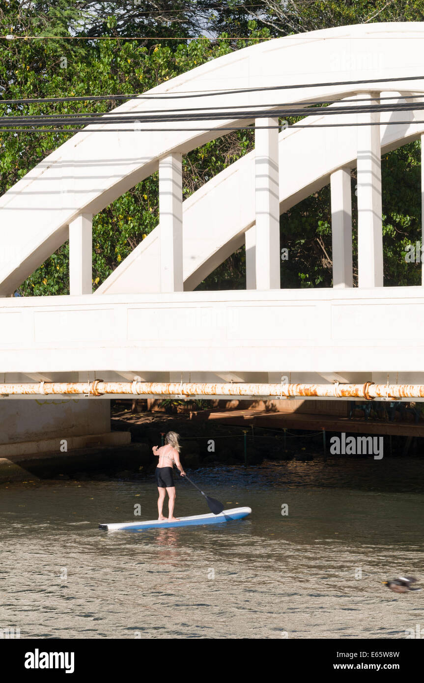 Anahulu Stream Bridge, Hawaii Stock Photo - Alamy