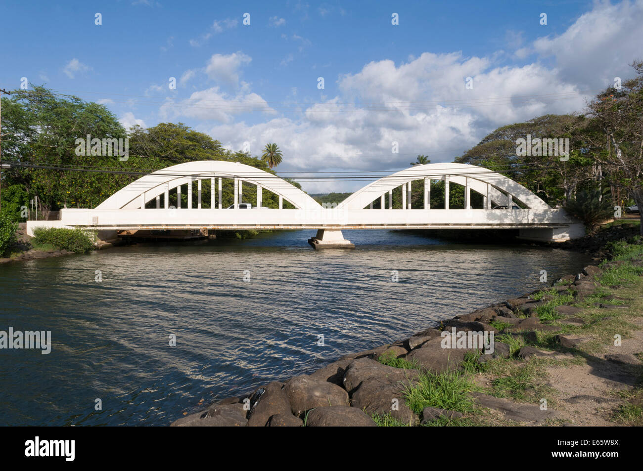 Anahulu Stream Bridge, Hawaii Stock Photo - Alamy
