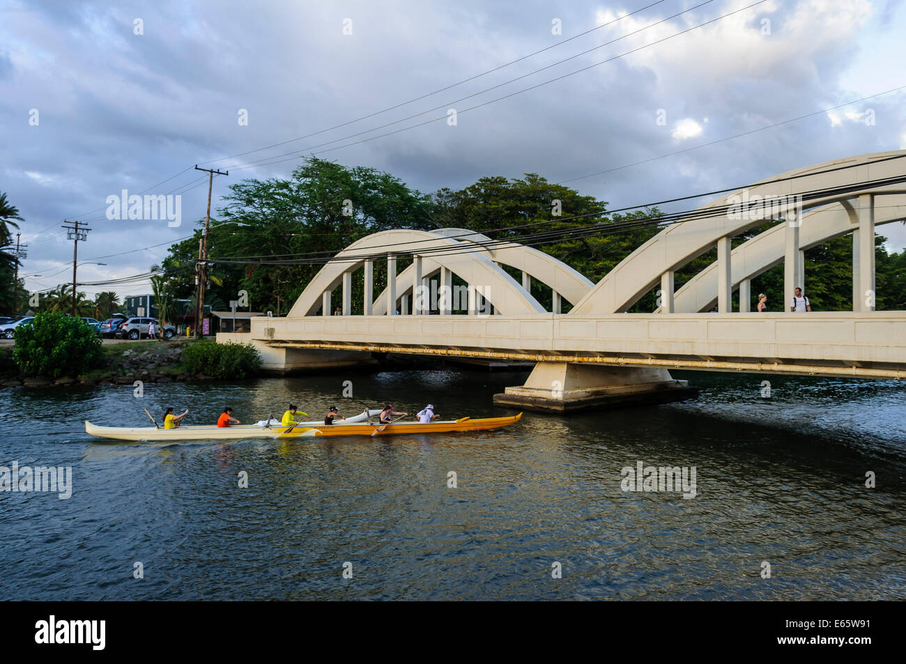 Anahulu Stream Bridge, Hawaii Stock Photo - Alamy