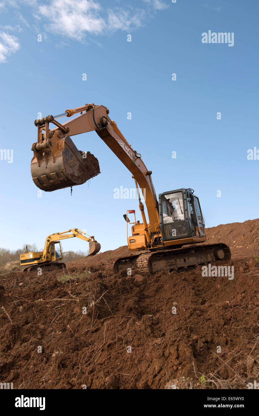 Case excavator at the training facility for Local 478 Operating ...