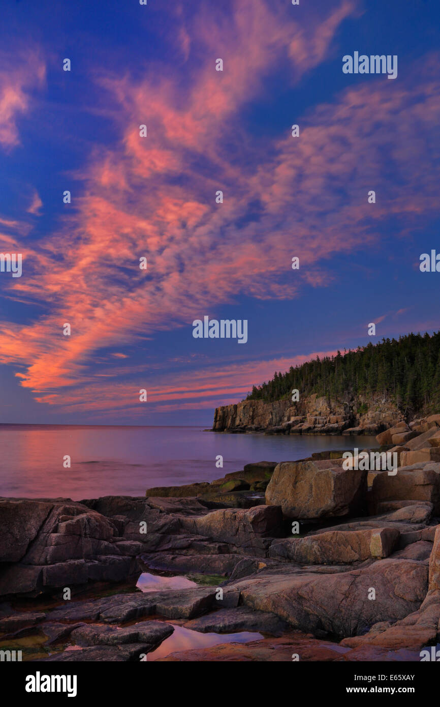 Sunrise otter cliff acadia national hi-res stock photography and images ...
