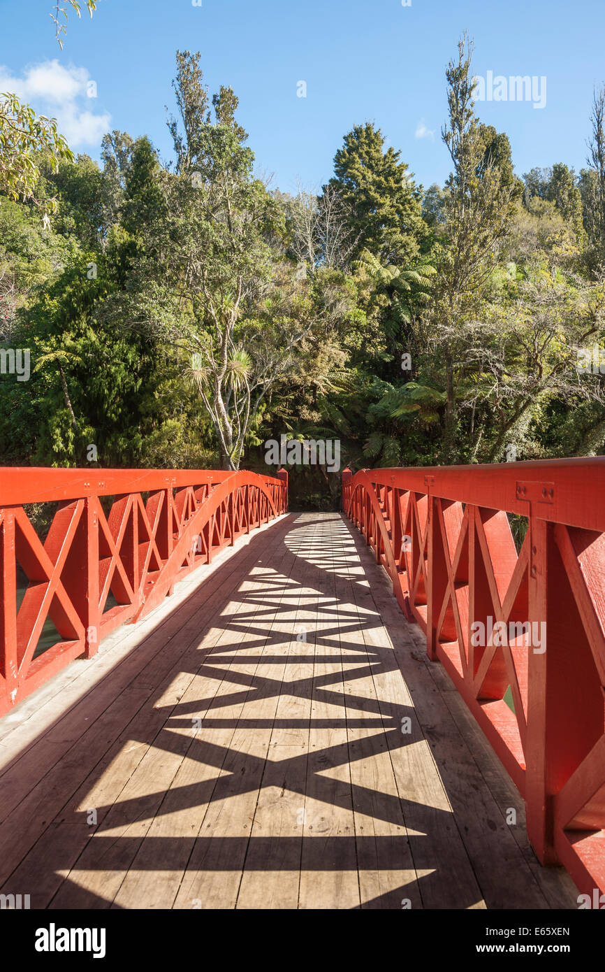 patterns on Poets Bridge, Pukekura Park, New Plymouth. scenes. New ...