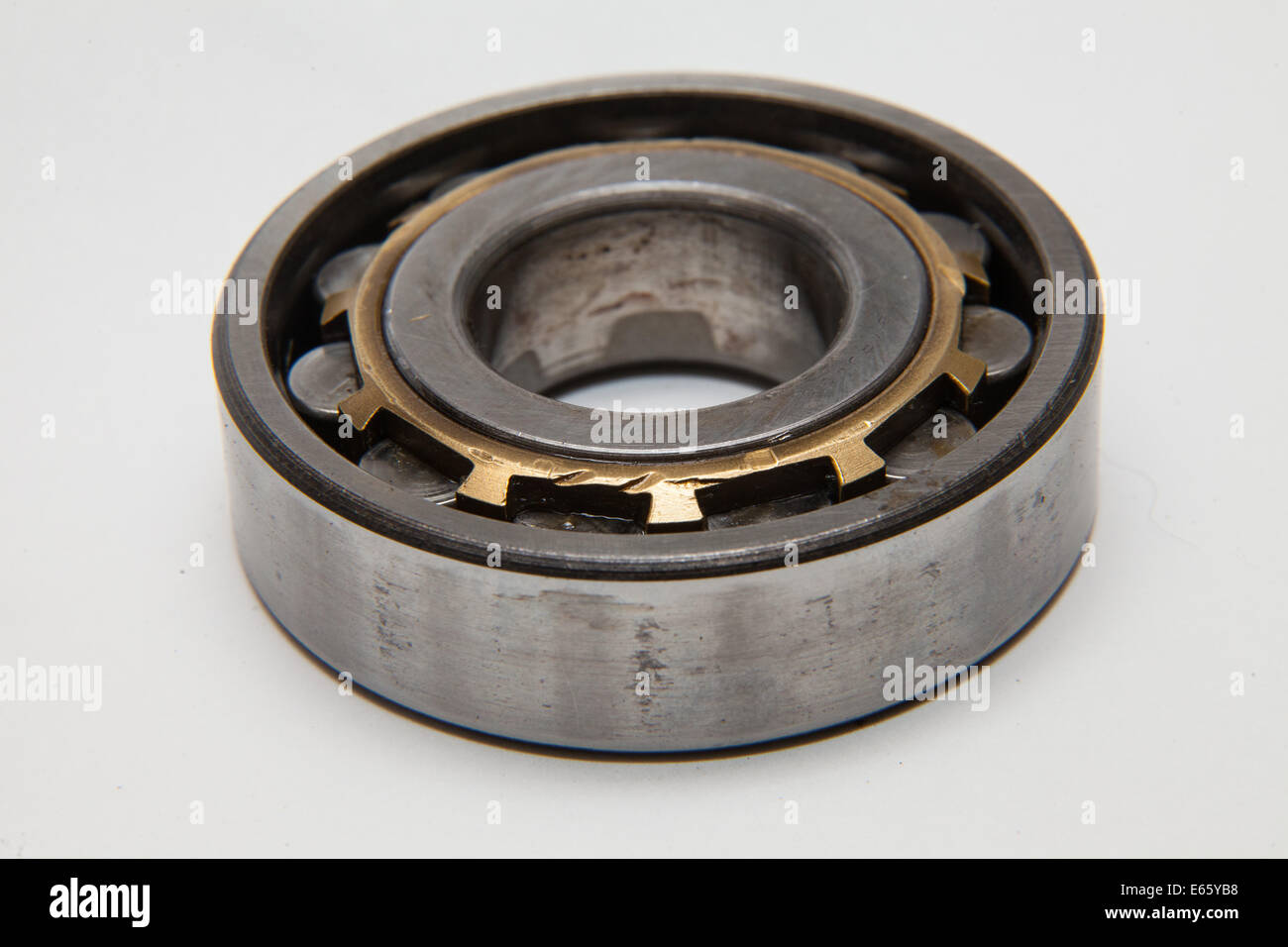 Damaged main bearing of a Triumph Daytona T100R classic motorcycle ...