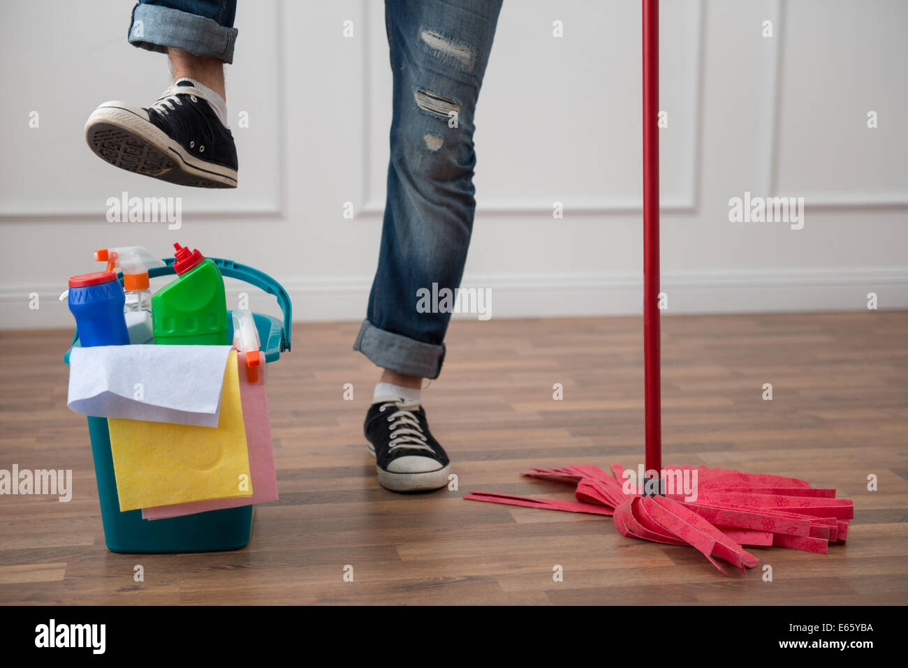 Janitor depriving you from dirt Stock Photo - Alamy
