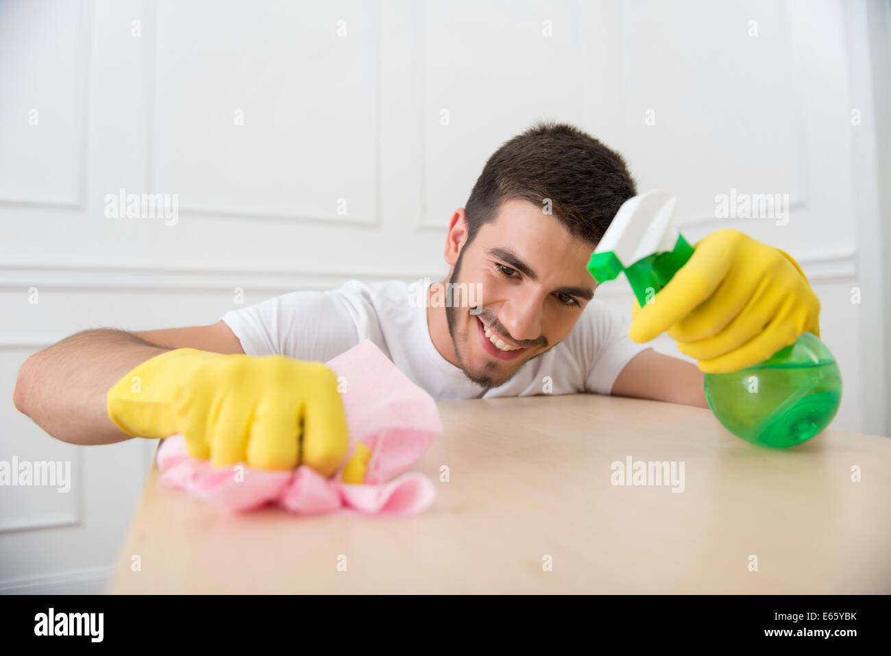 Janitor depriving you from dirt Stock Photo - Alamy