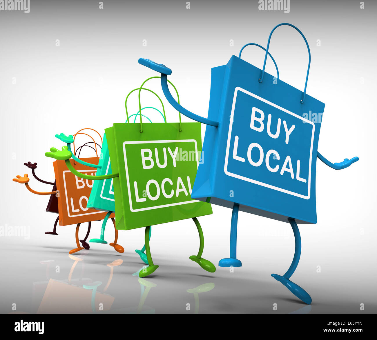 Buy Local Bags Representing Neighborhood Business and Market Stock ...