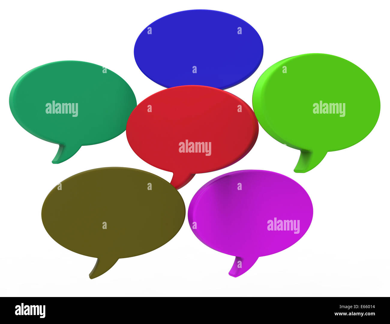 Blank Speech Balloon Showing Copyspace For Thought Chat Or Idea Stock ...