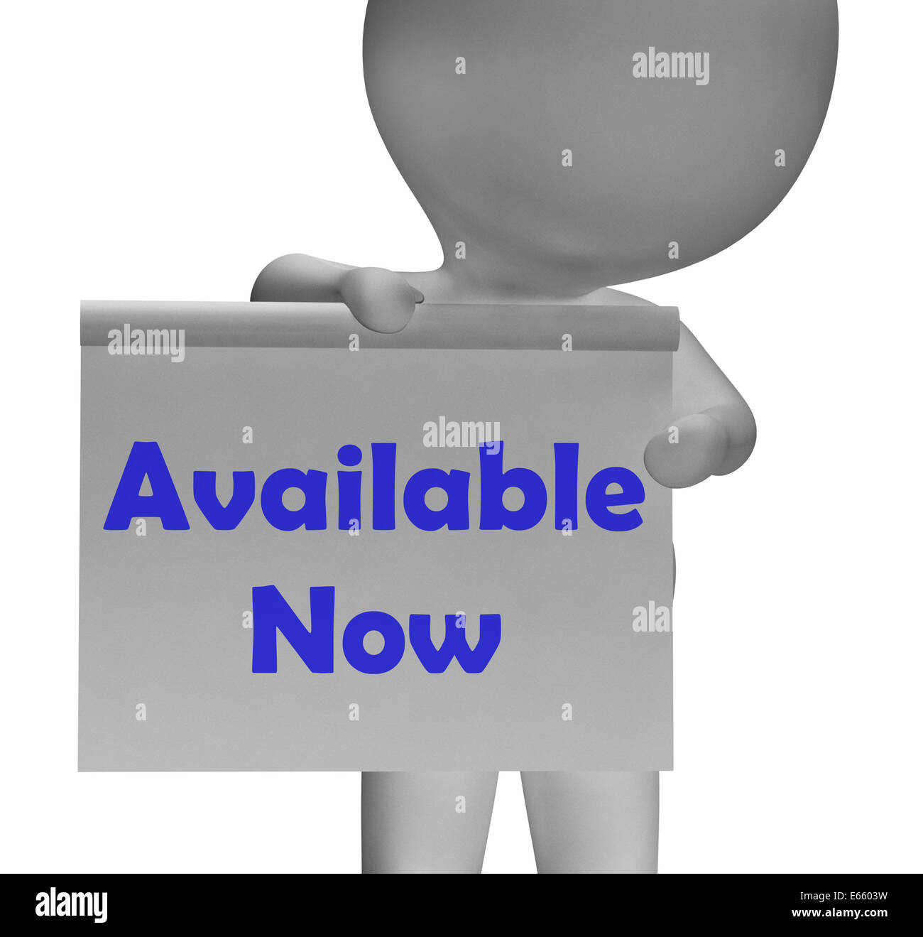 Available Now Sign Showing Open Or In Stock Stock Photo - Alamy