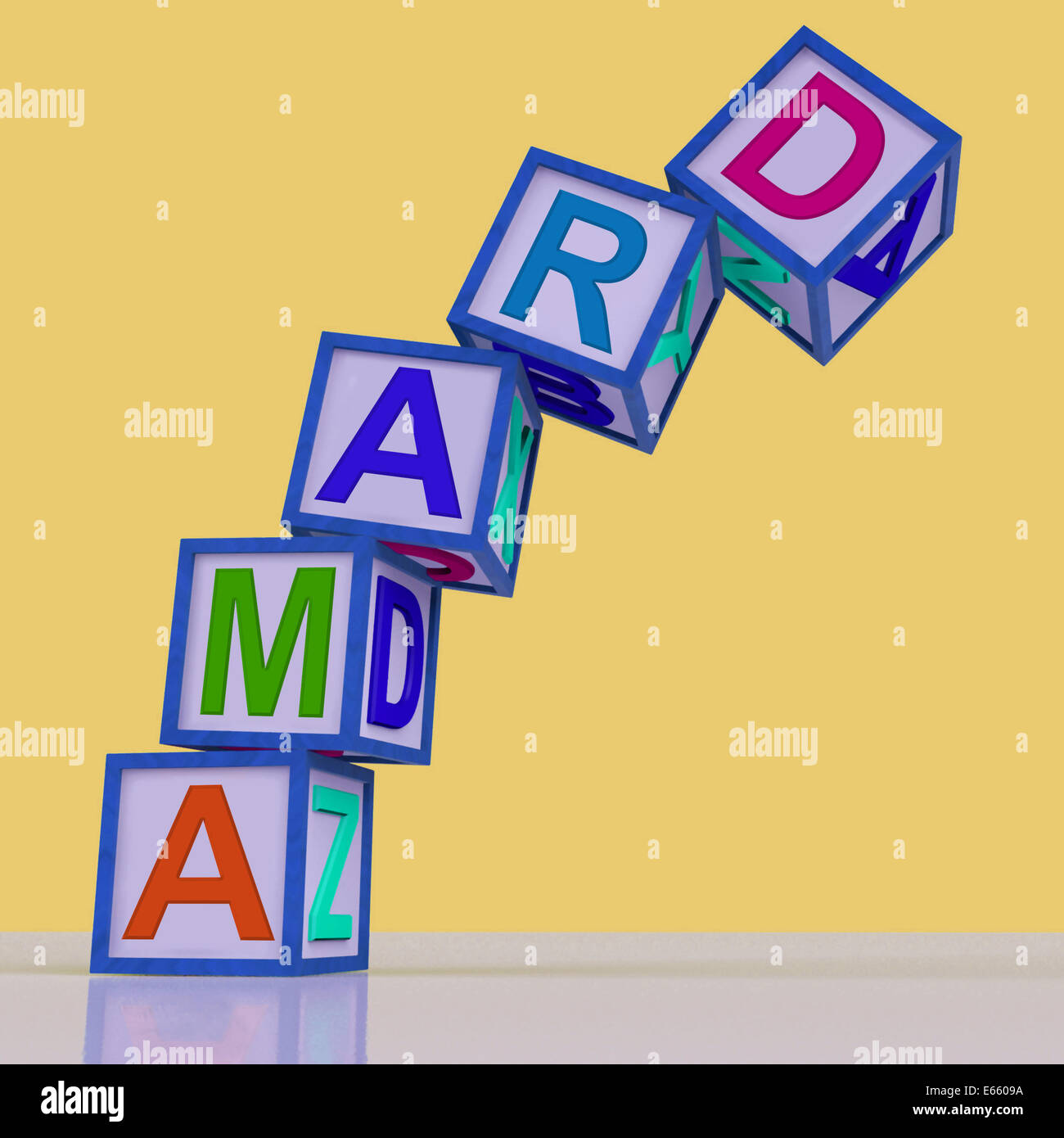 Drama Blocks Showing Acting Play Or Theatre Stock Photo - Alamy