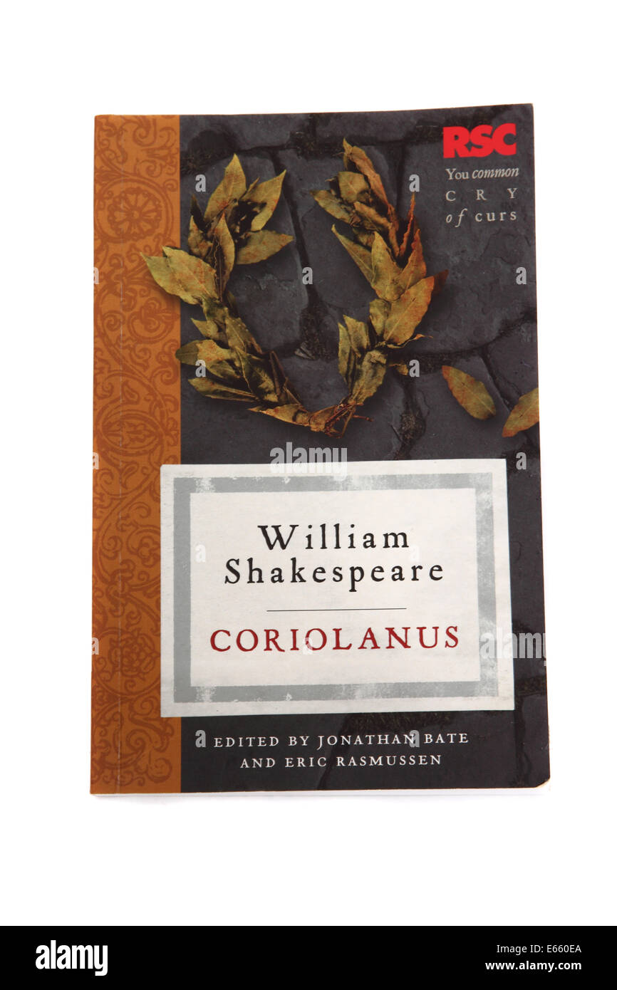 The play Coriolanus - written by William Shakespeare Stock Photo - Alamy