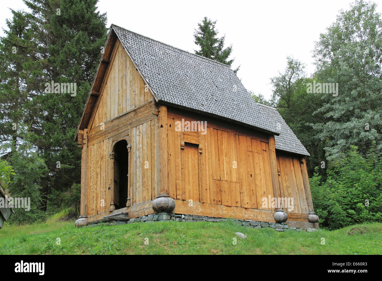 Haltdalen Stavkirke (Stave Church), Sverresborg Trøndelag Folkemuseum ...
