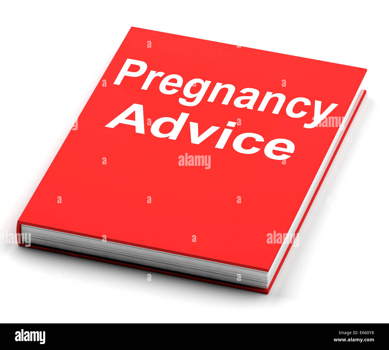Pregnancy Advice Book Showing Information Babies Stock Photo - Alamy