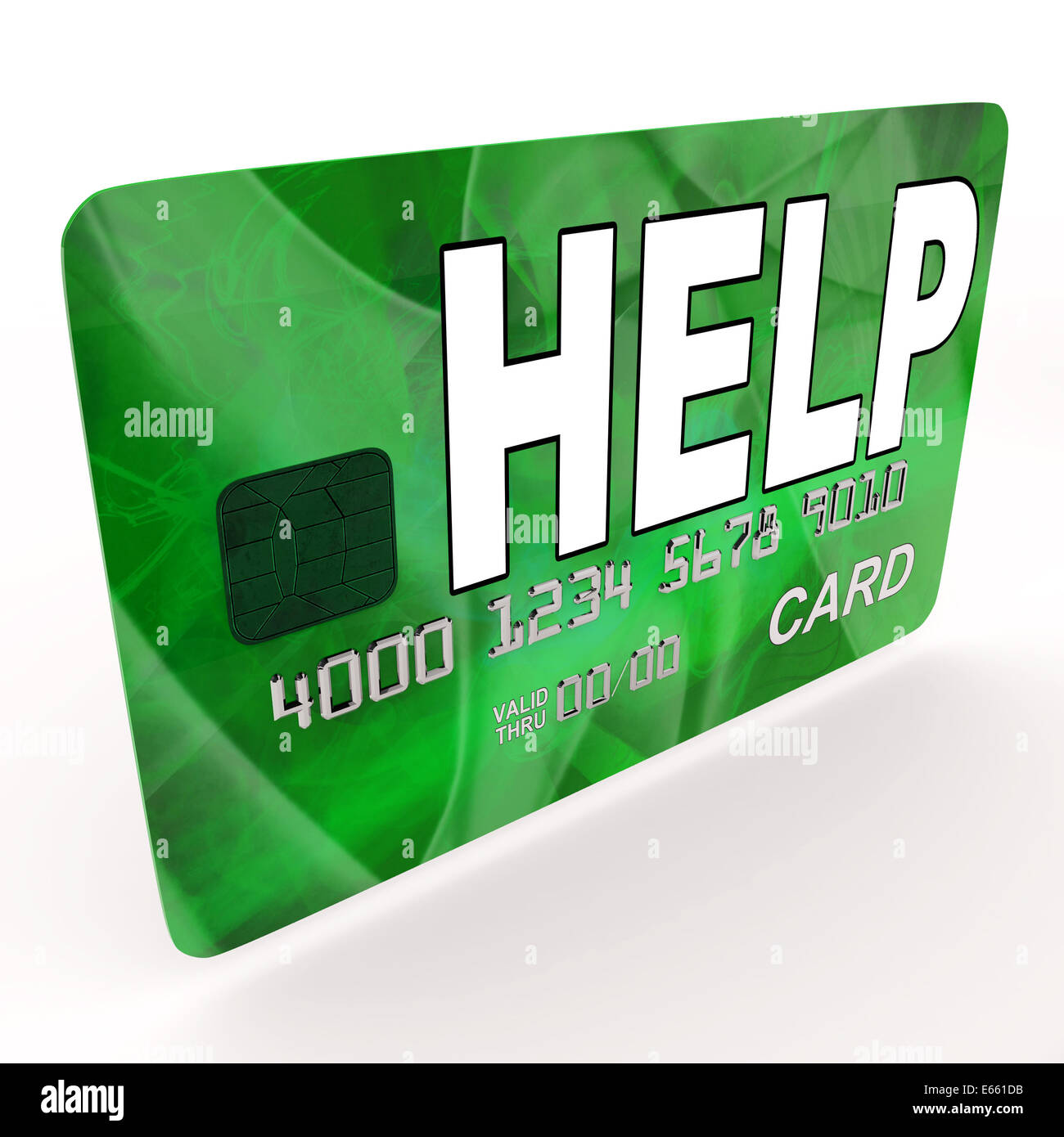 Help Bank Card Meaning Financial And Monetary Contributions Stock Photo ...