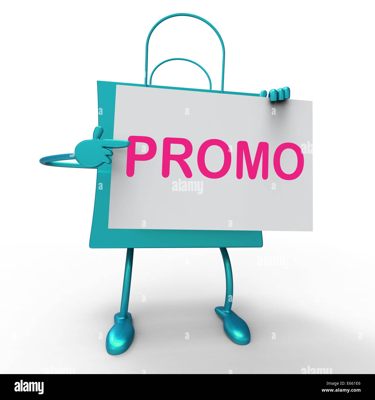 Promo Bag Showing Discount Reduction Or Save Stock Photo - Alamy