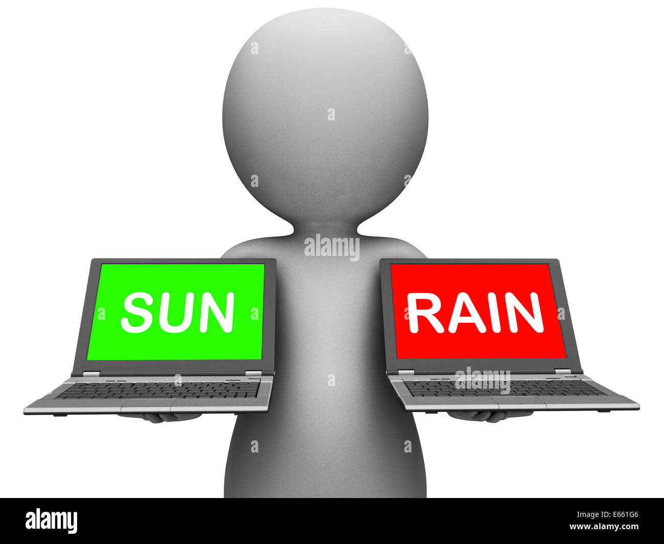 Weather forecast online sunny hi-res stock photography and images - Alamy