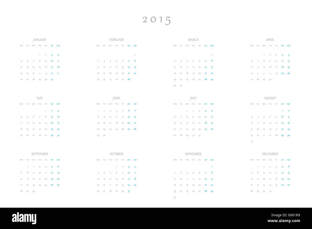 2015 planner hi-res stock photography and images - Alamy