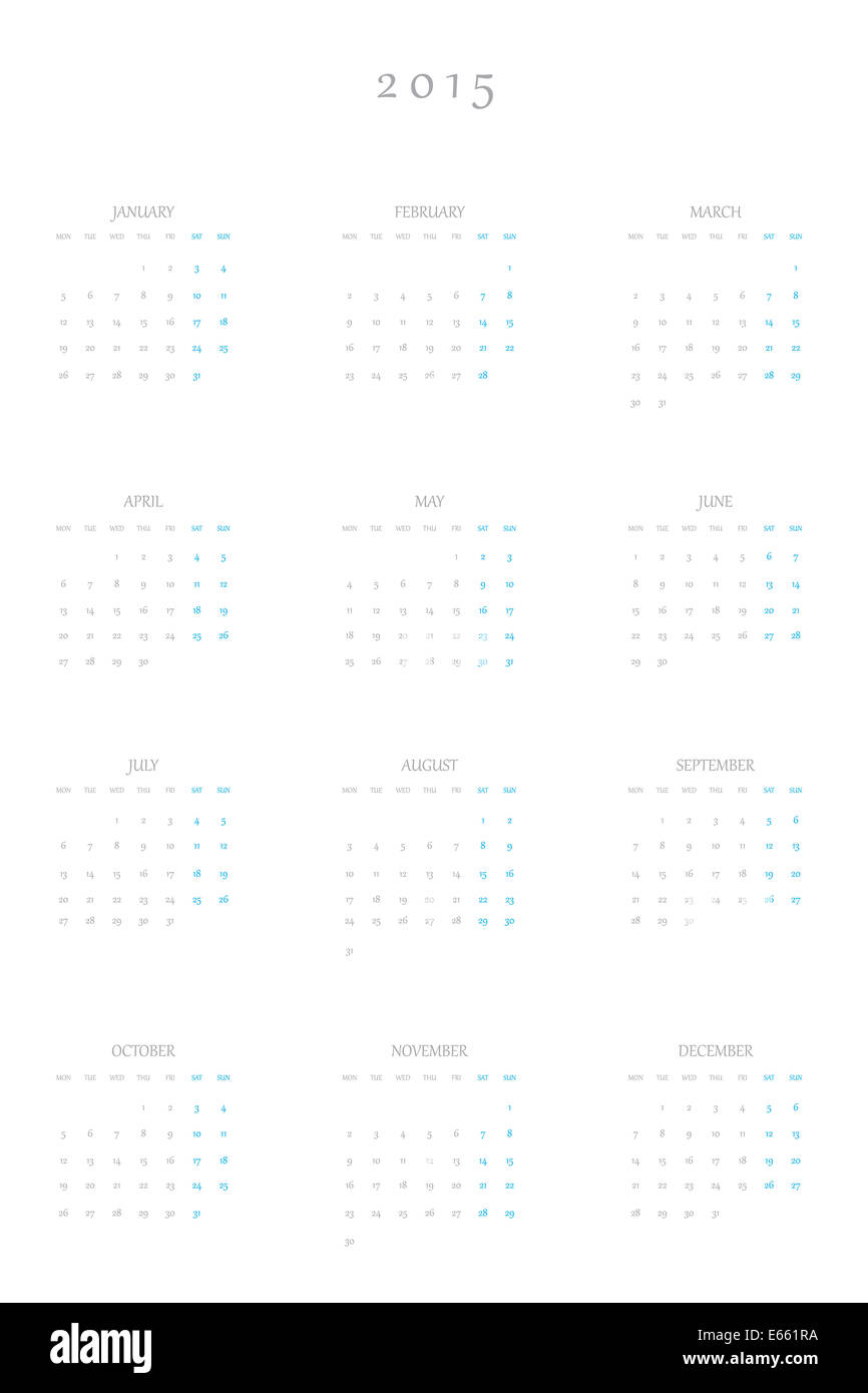 2015 planner hi-res stock photography and images - Alamy