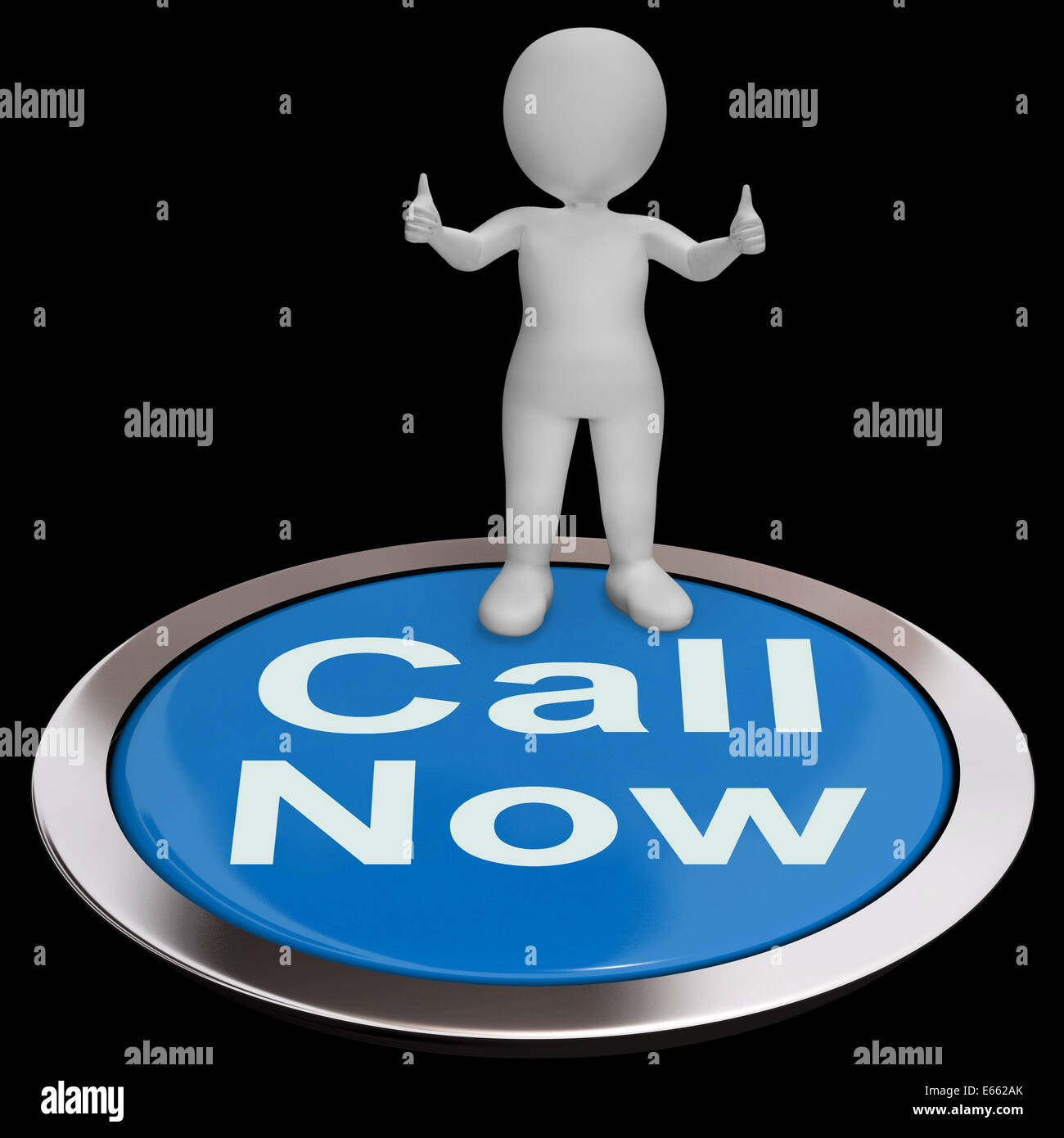 Call Now Button Showing Customer Support Helpline Stock Photo - Alamy