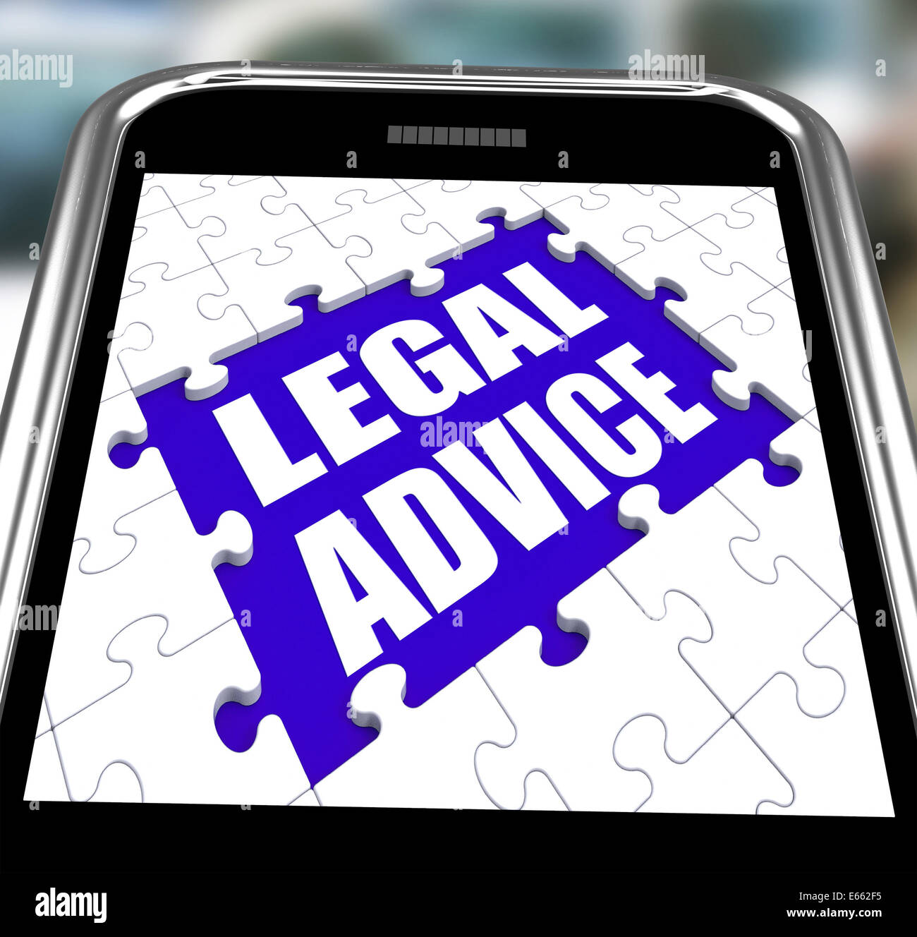 Legal Advice Smartphone Showing Online Lawyer Help Stock Photo - Alamy