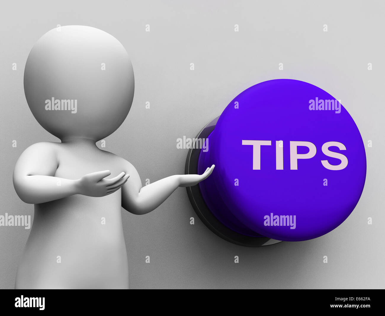 Tips Button Showing Guidance Suggestions And Advice Stock Photo - Alamy