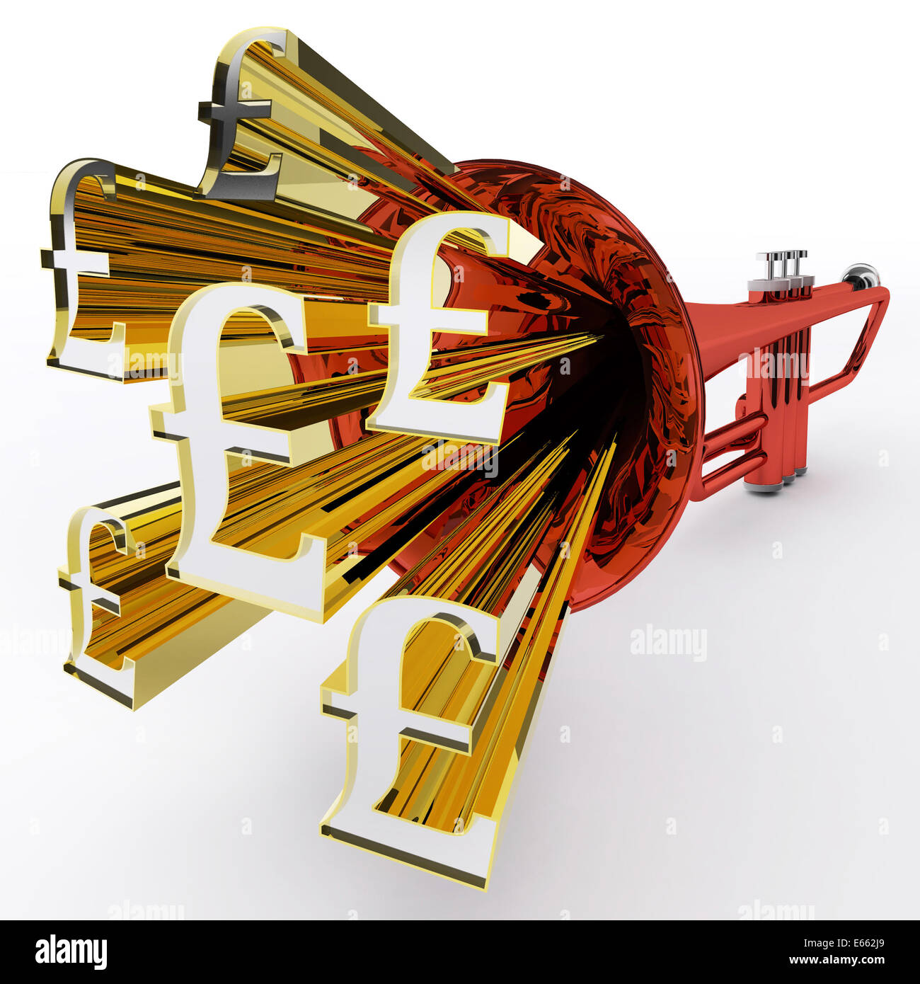 Pound Sign Showing British Wealth And Money Stock Photo - Alamy